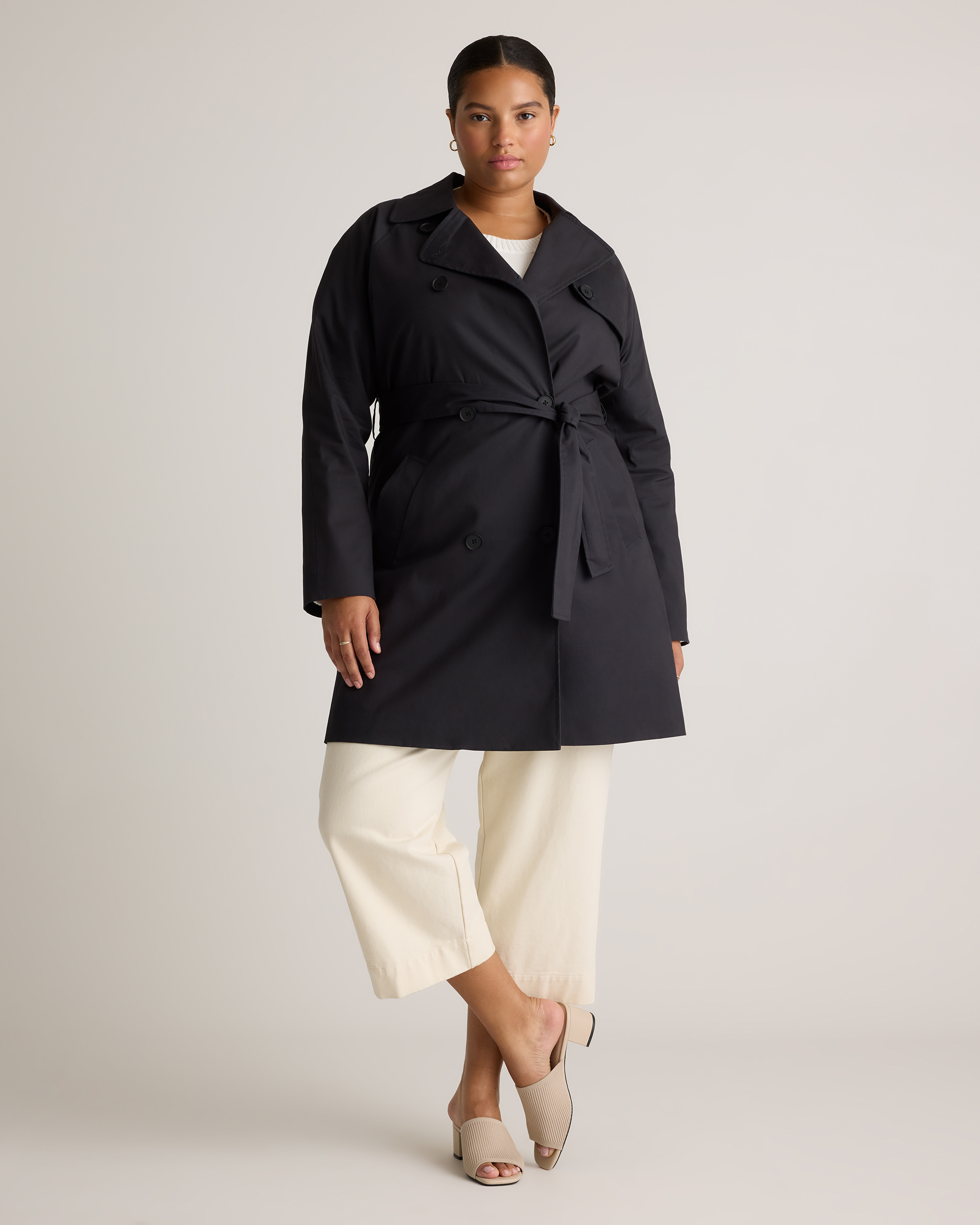 Women's Comfort Stretch Trench Coat