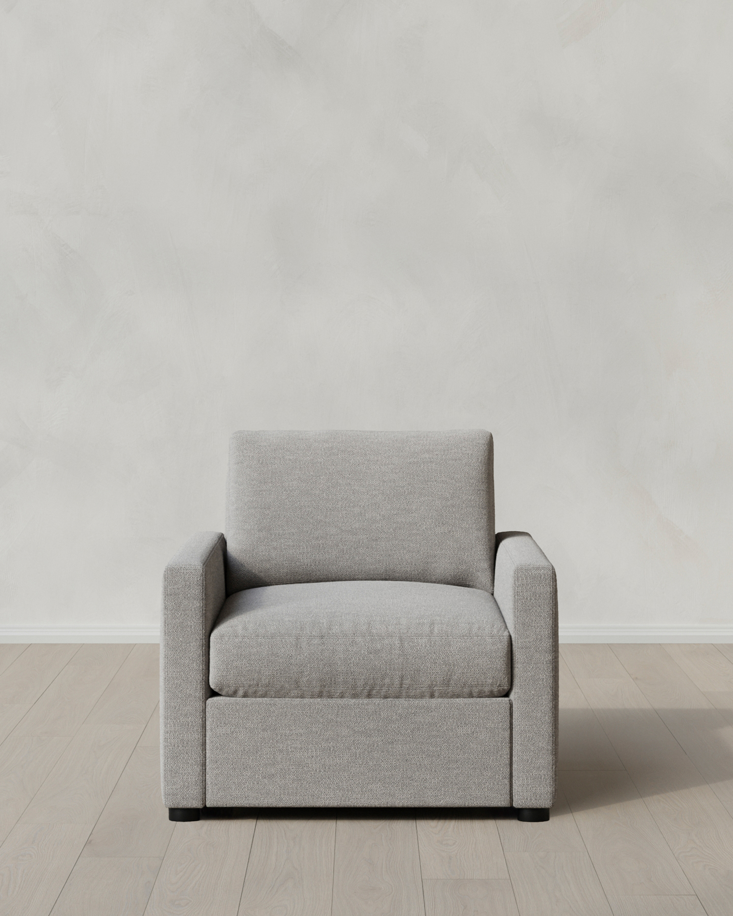 Brennan Performance Basketweave Accent Chair in Fog