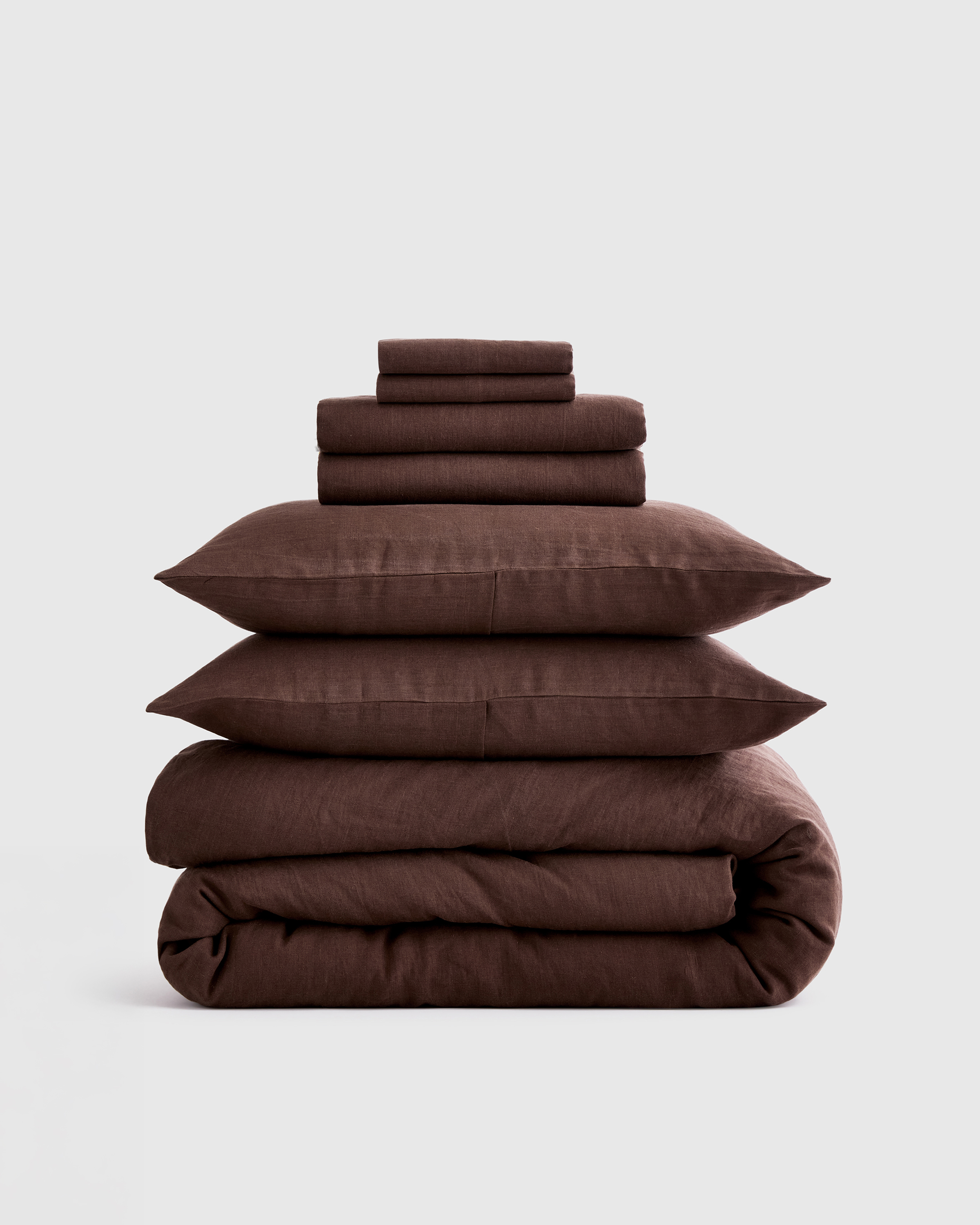 Deluxe Linen Duvet Bundle | Quince in Espresso