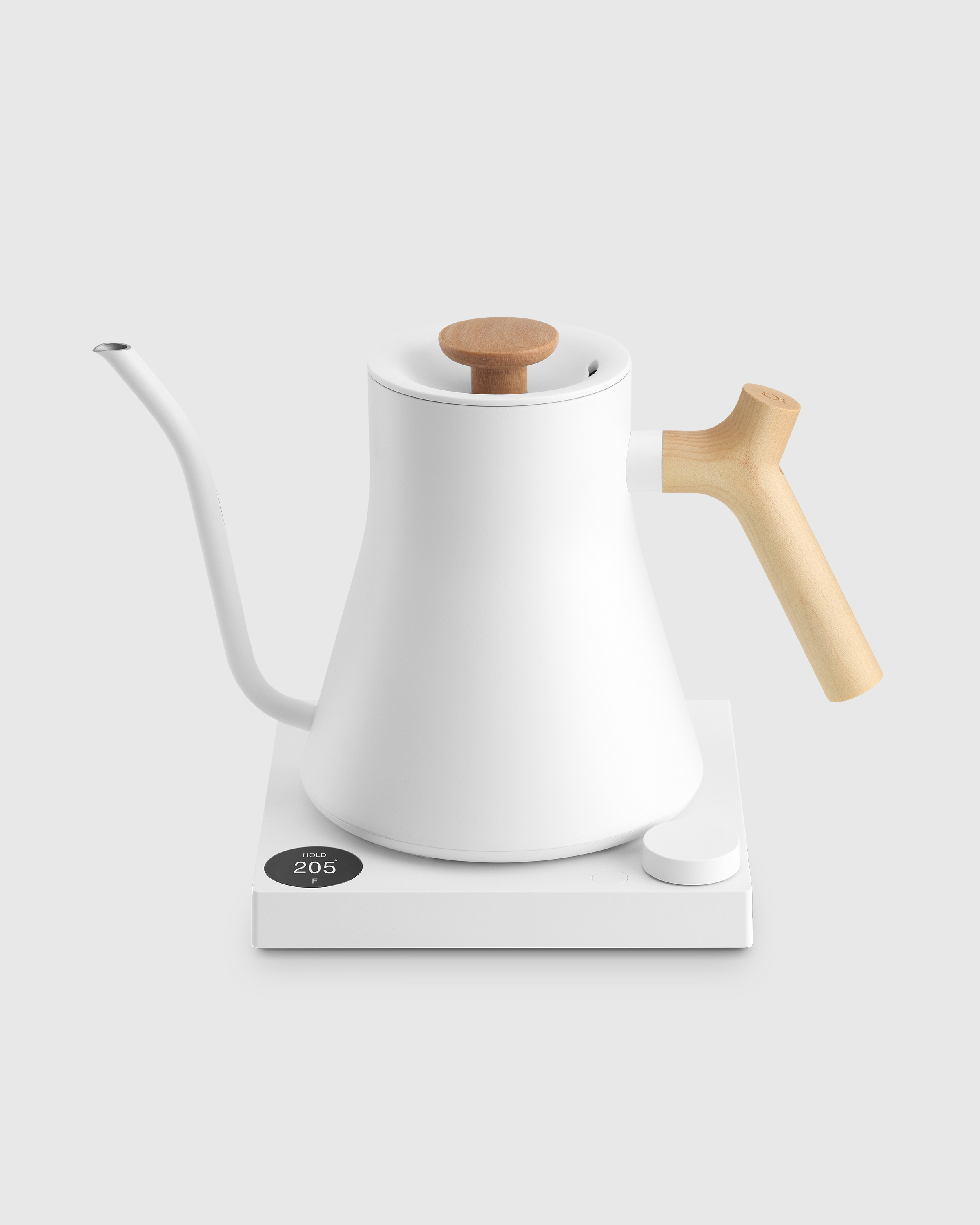 Fellow Stagg EKG Electric Kettle in White with Maple