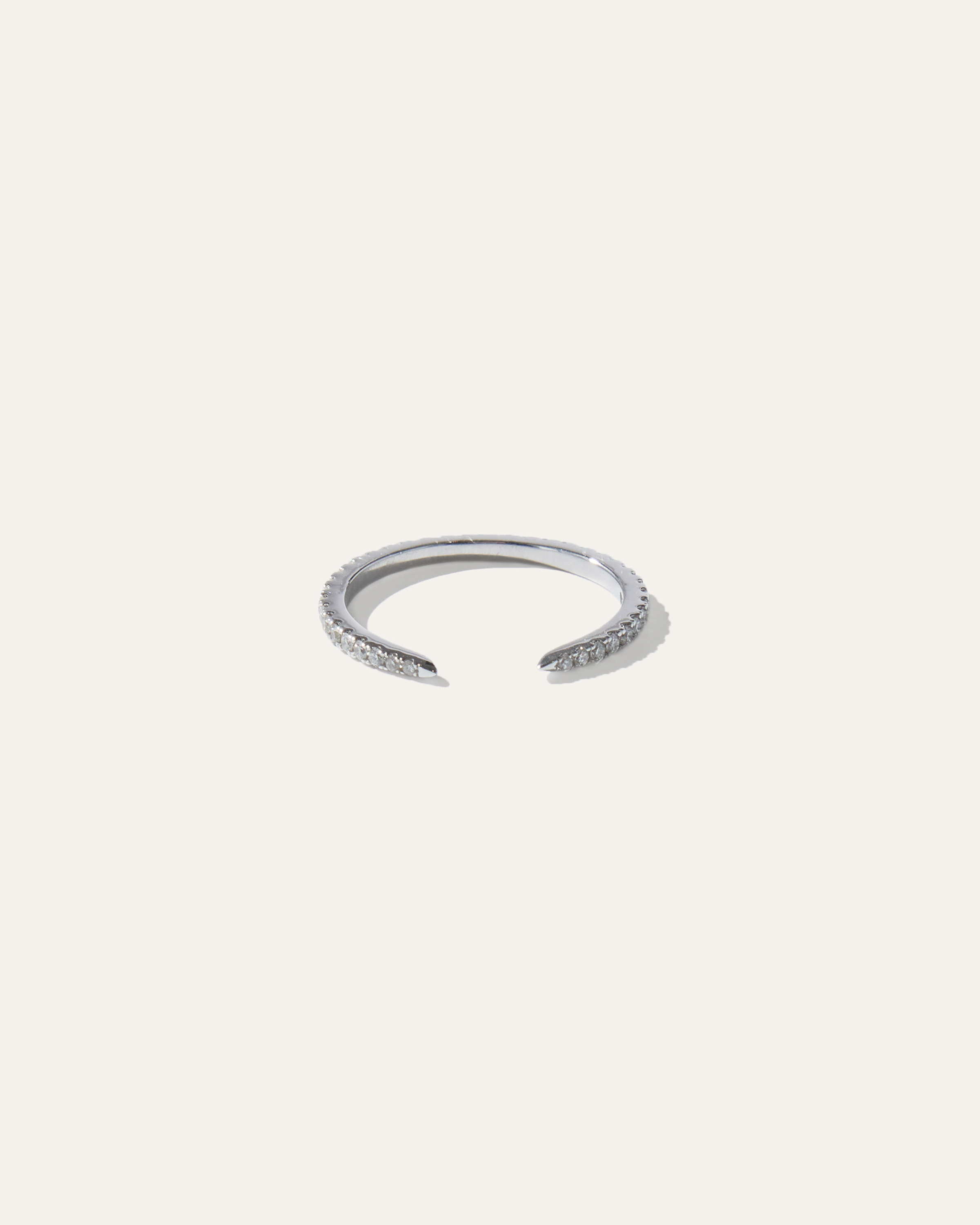 14K Diamond Open Claw Ring