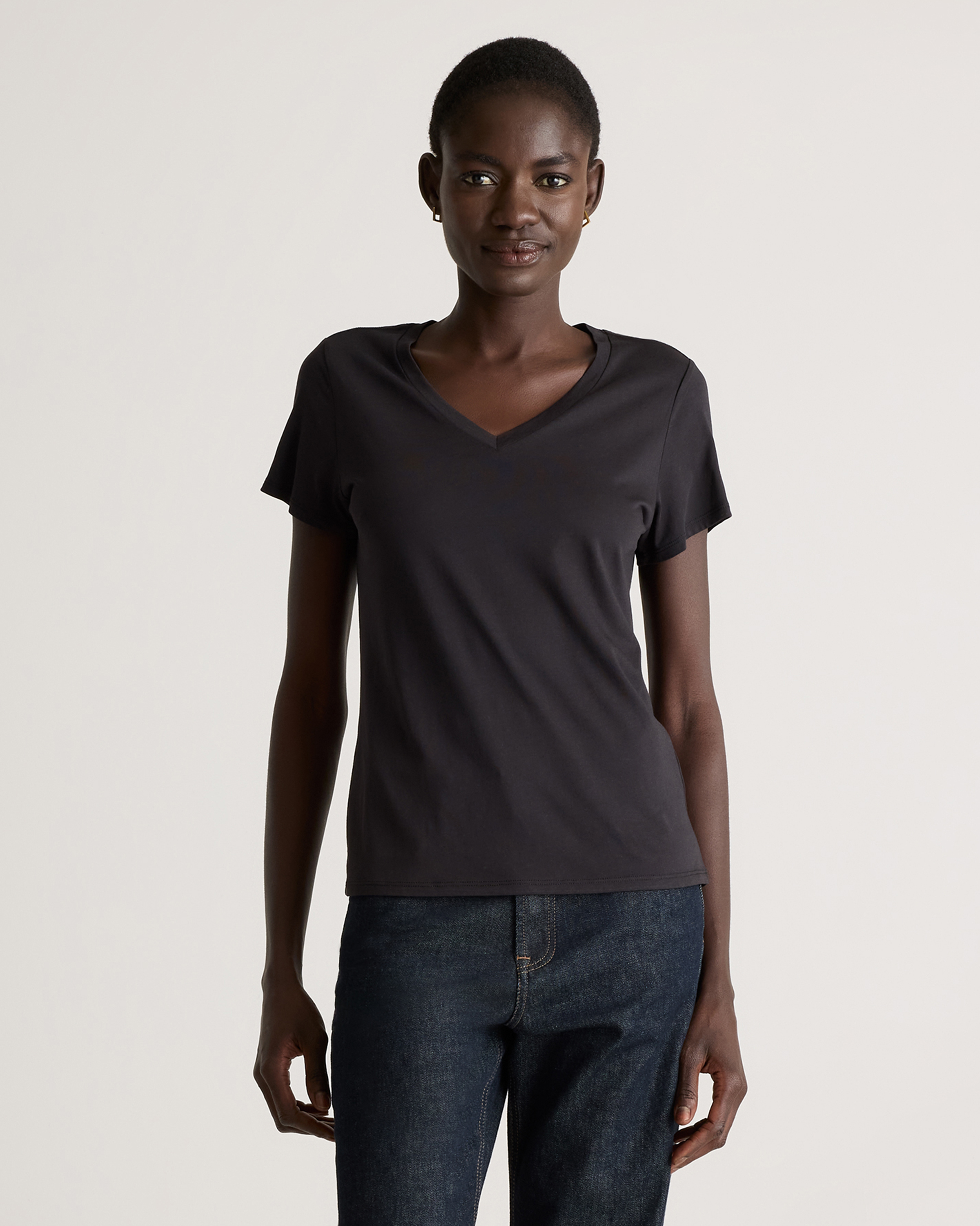 Cotton Modal V-Neck Tee