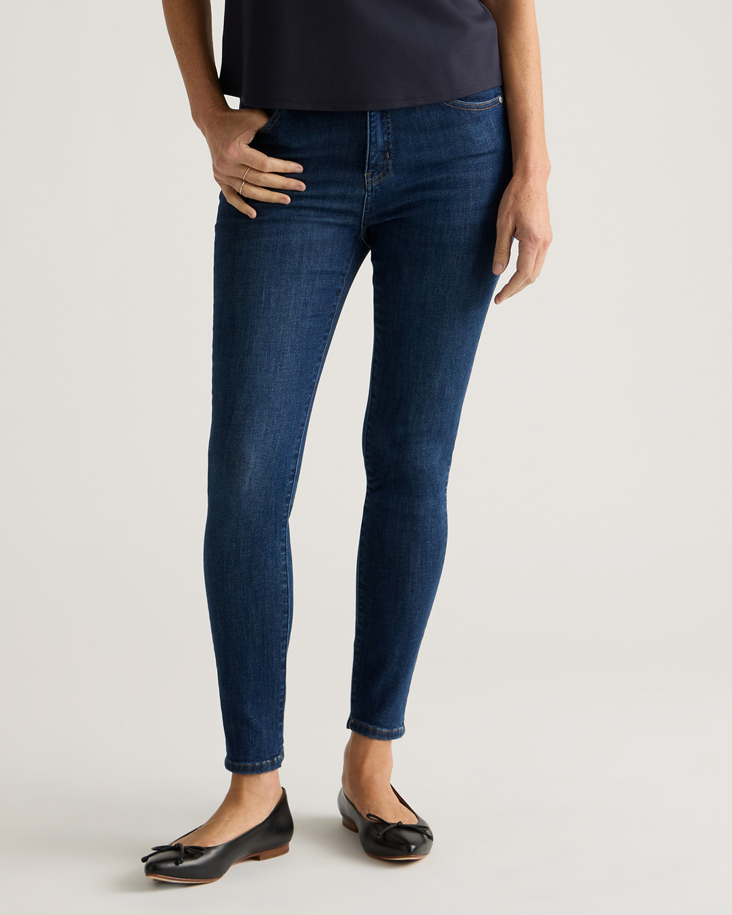 Stretch High Rise Skinny Jeans - 28" inseam