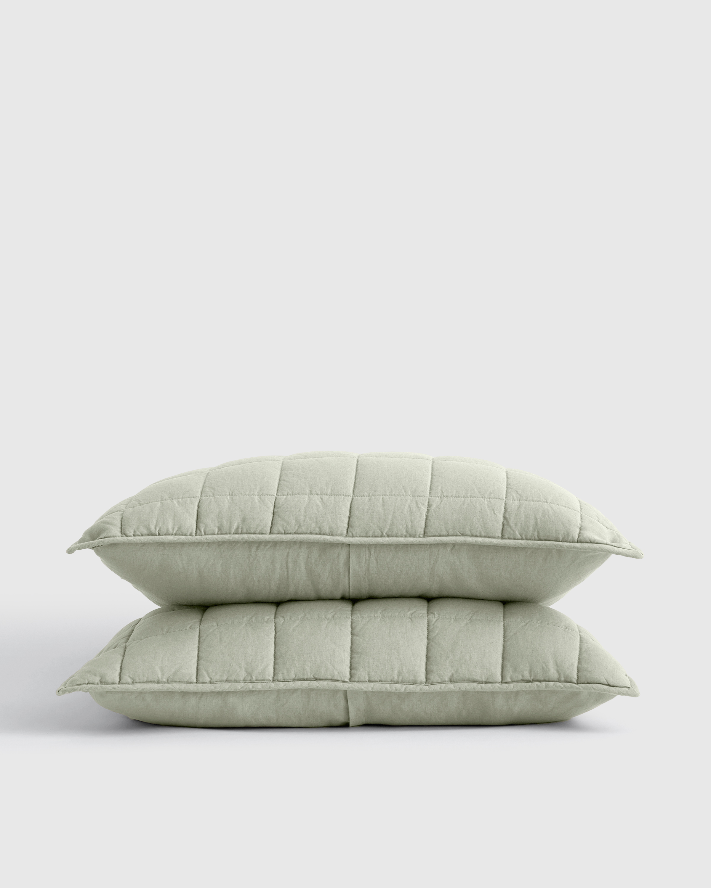 Linen Quilted Sham Set