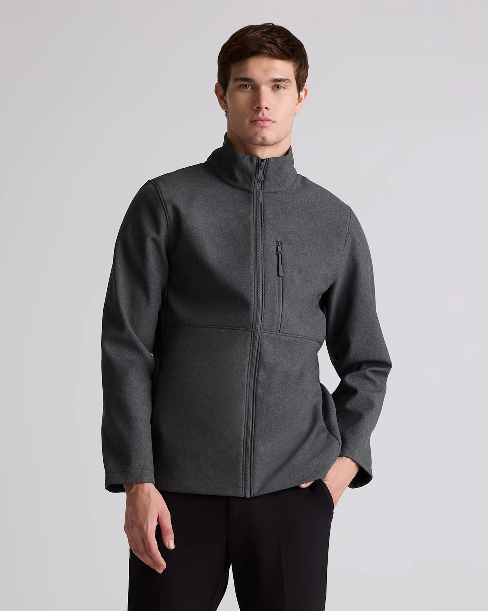Softshell Fleece-Lined Full-Zip Jacket