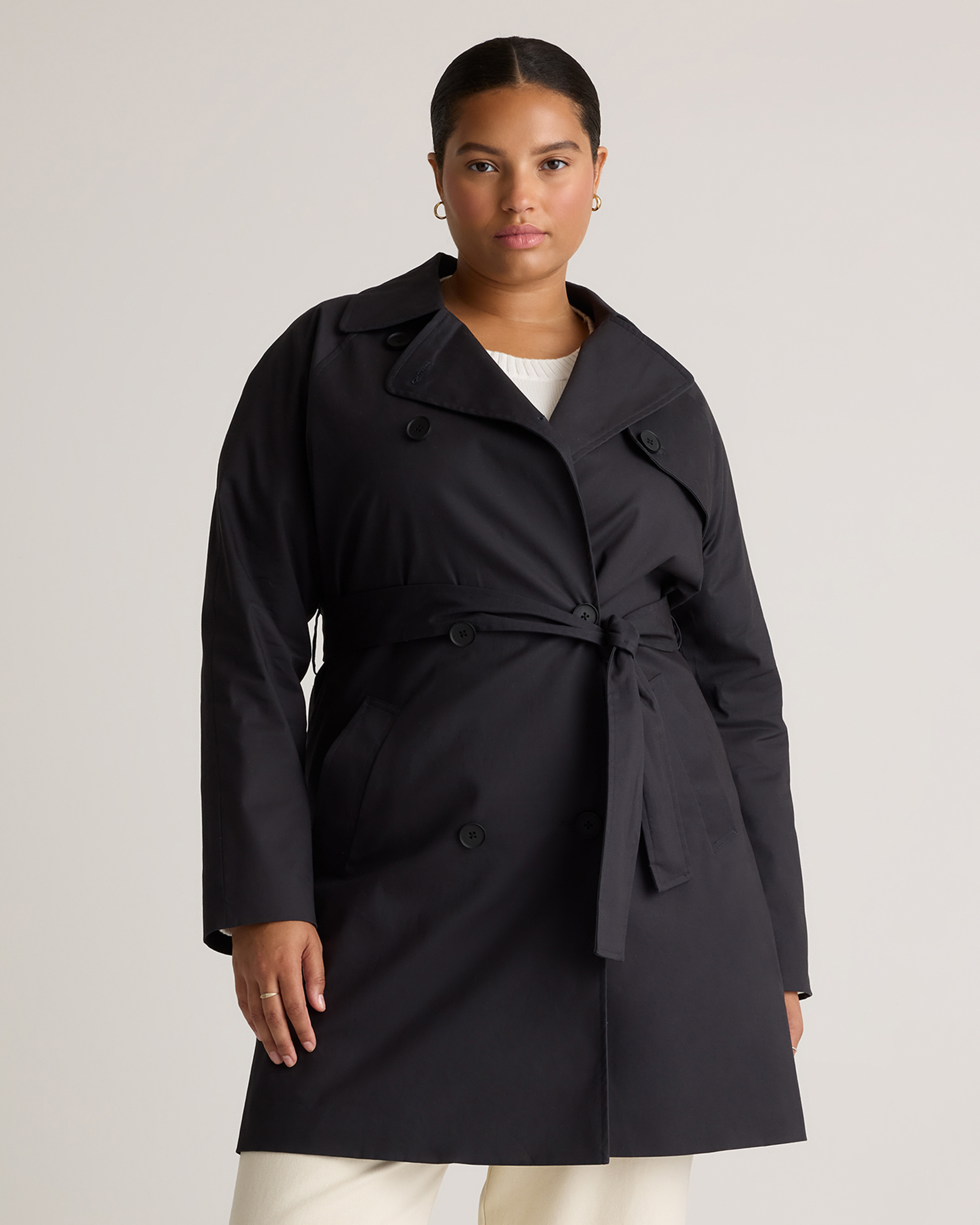 Women's Comfort Stretch Trench Coat