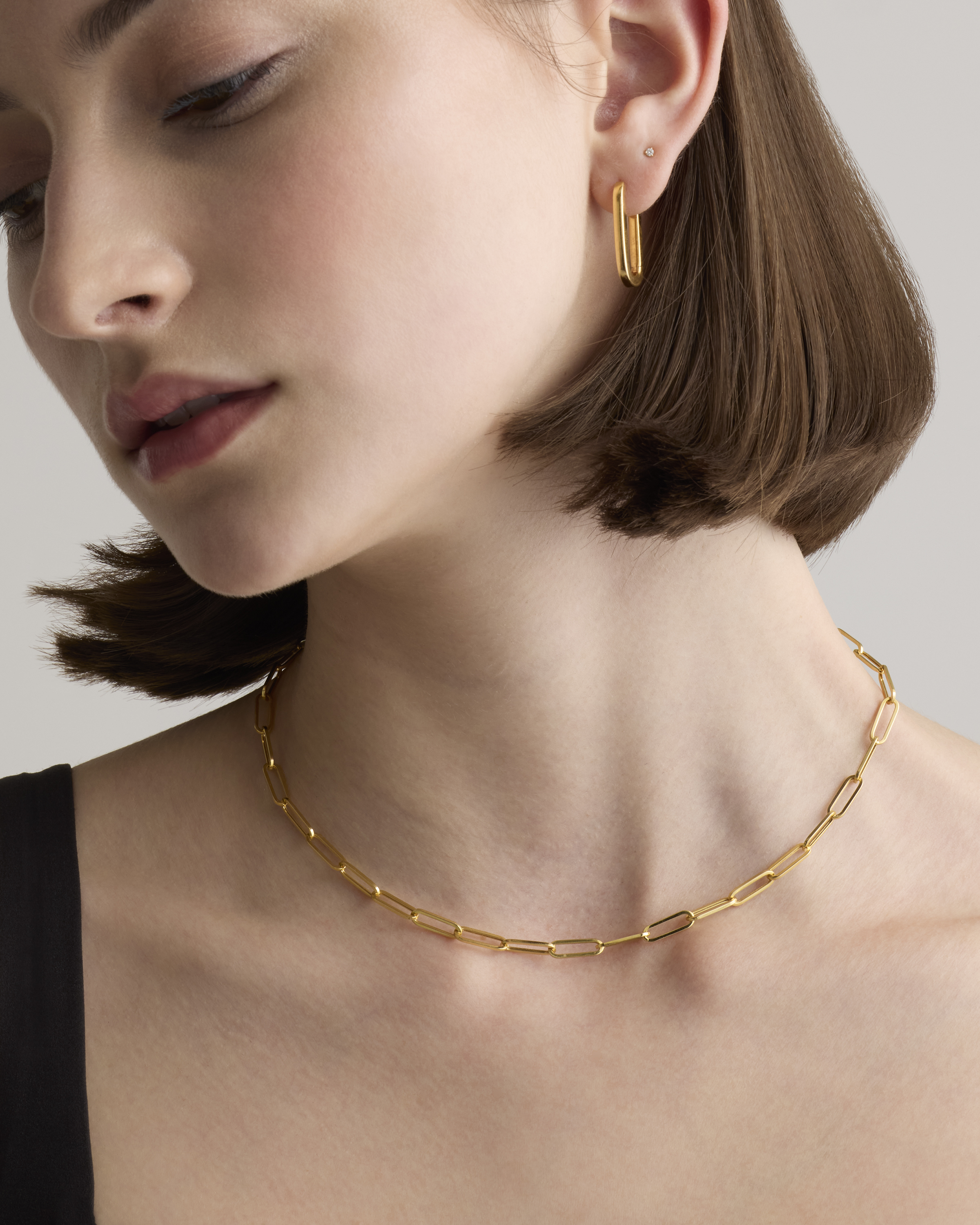 Large paperclip necklace store