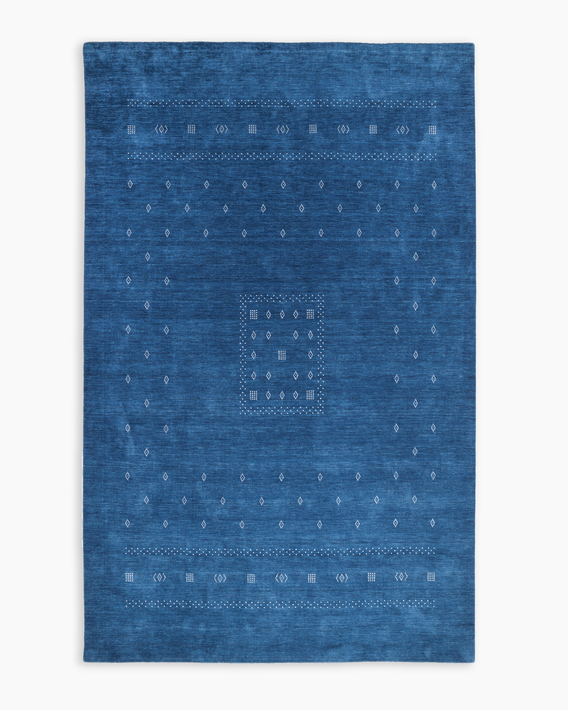 Dakota Hand-Loomed Wool Rug in Blue