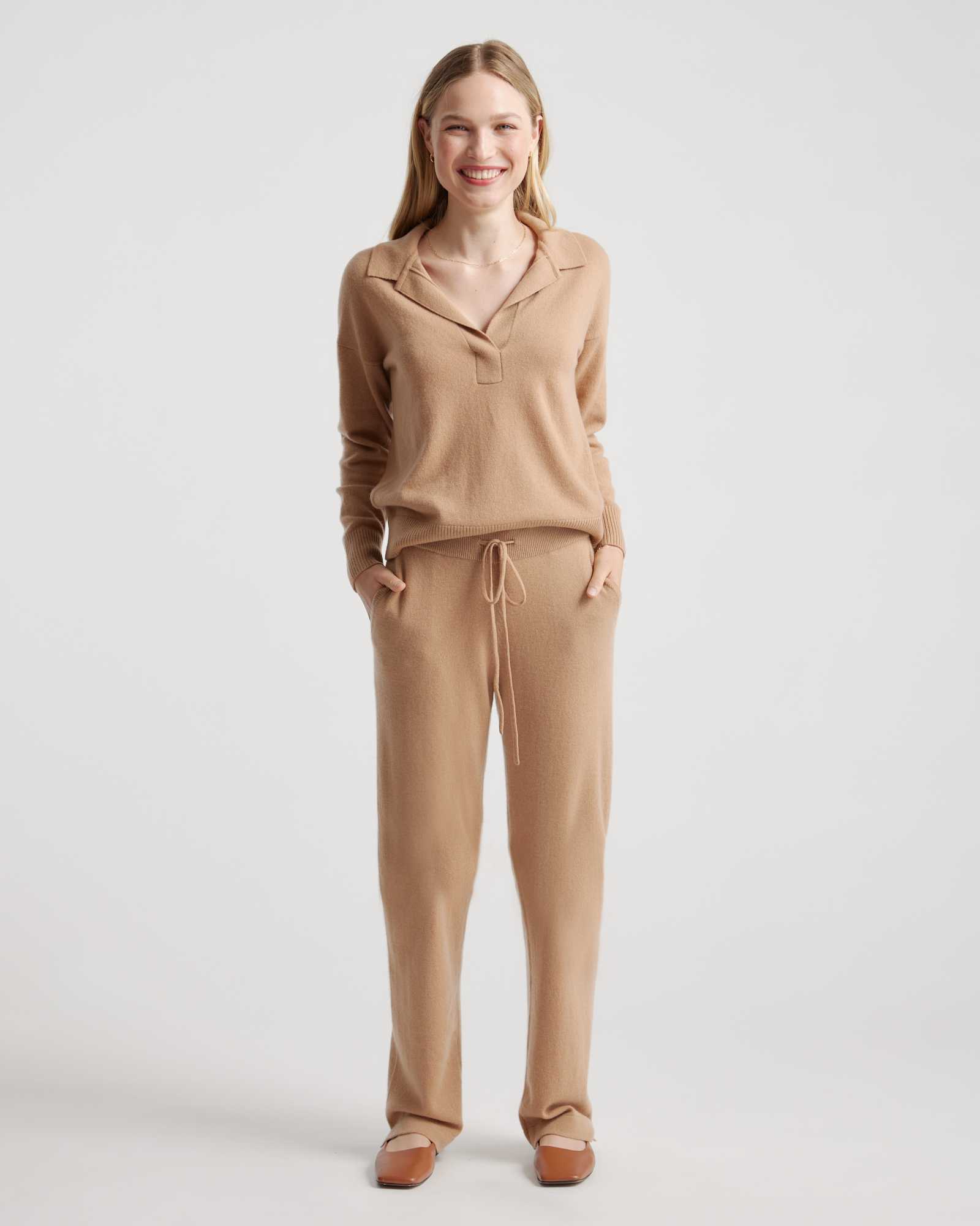 Cashmere Straight Leg Pant