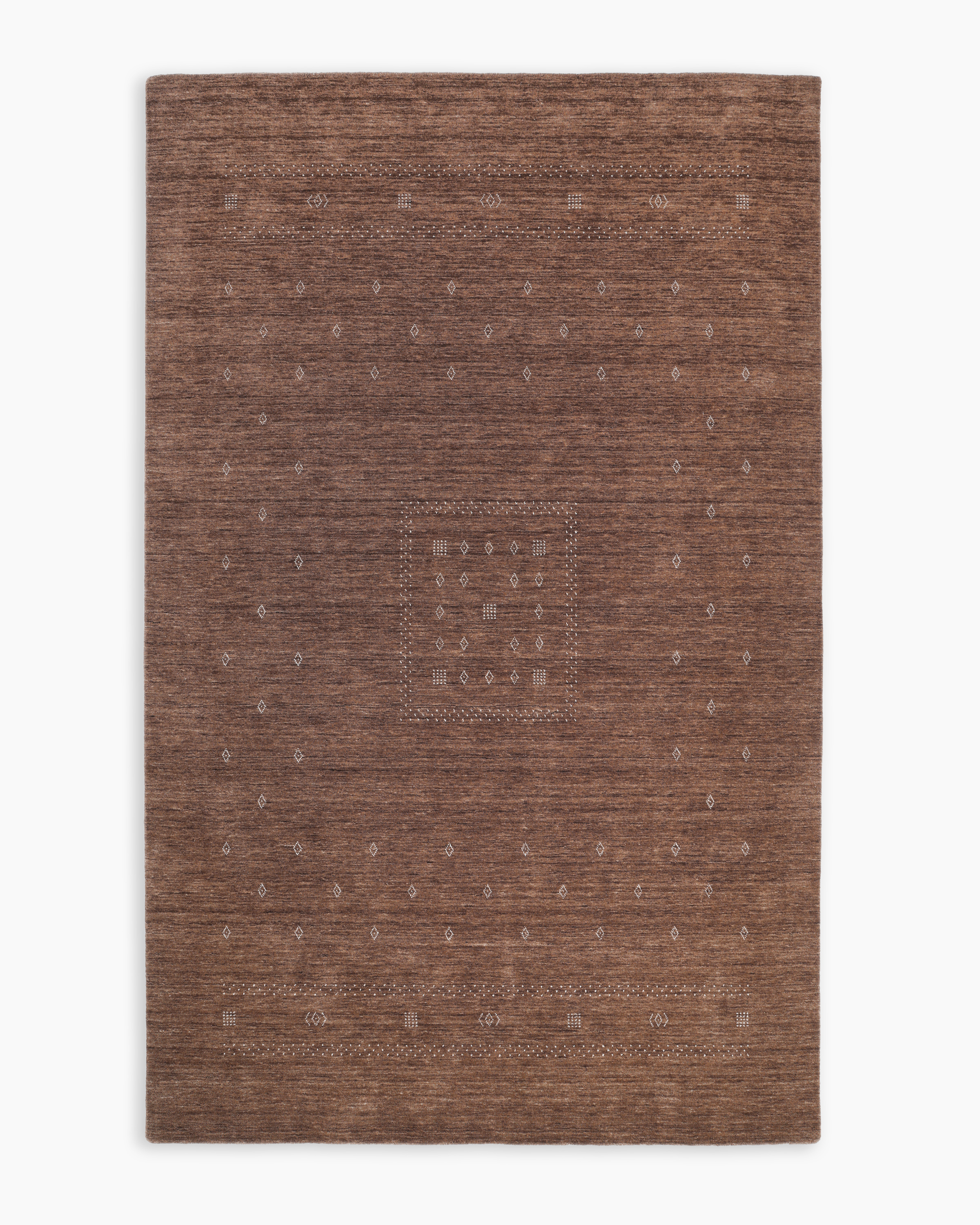 Dakota Hand-Loomed Wool Rug in Brown