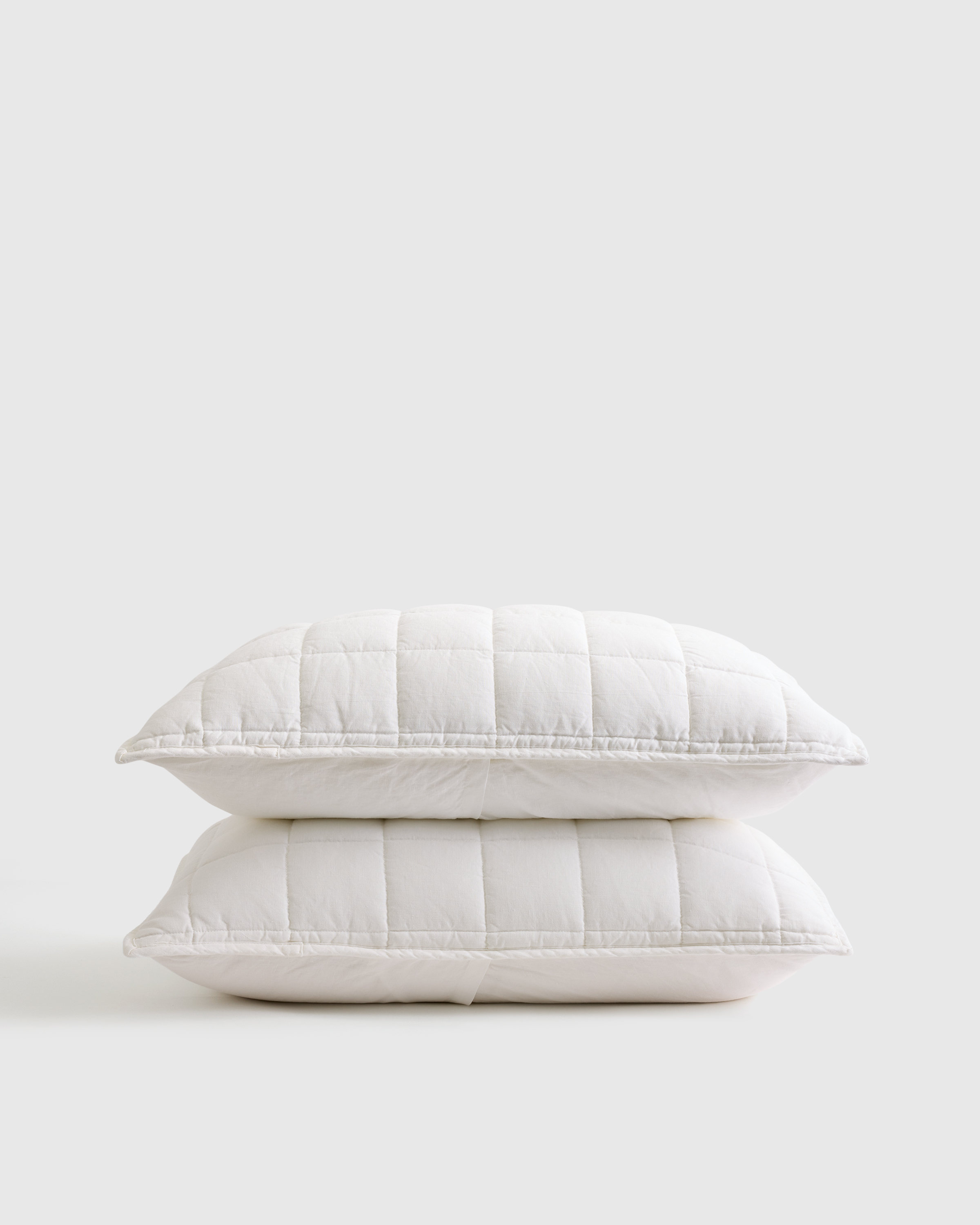 Linen Quilted Sham Set