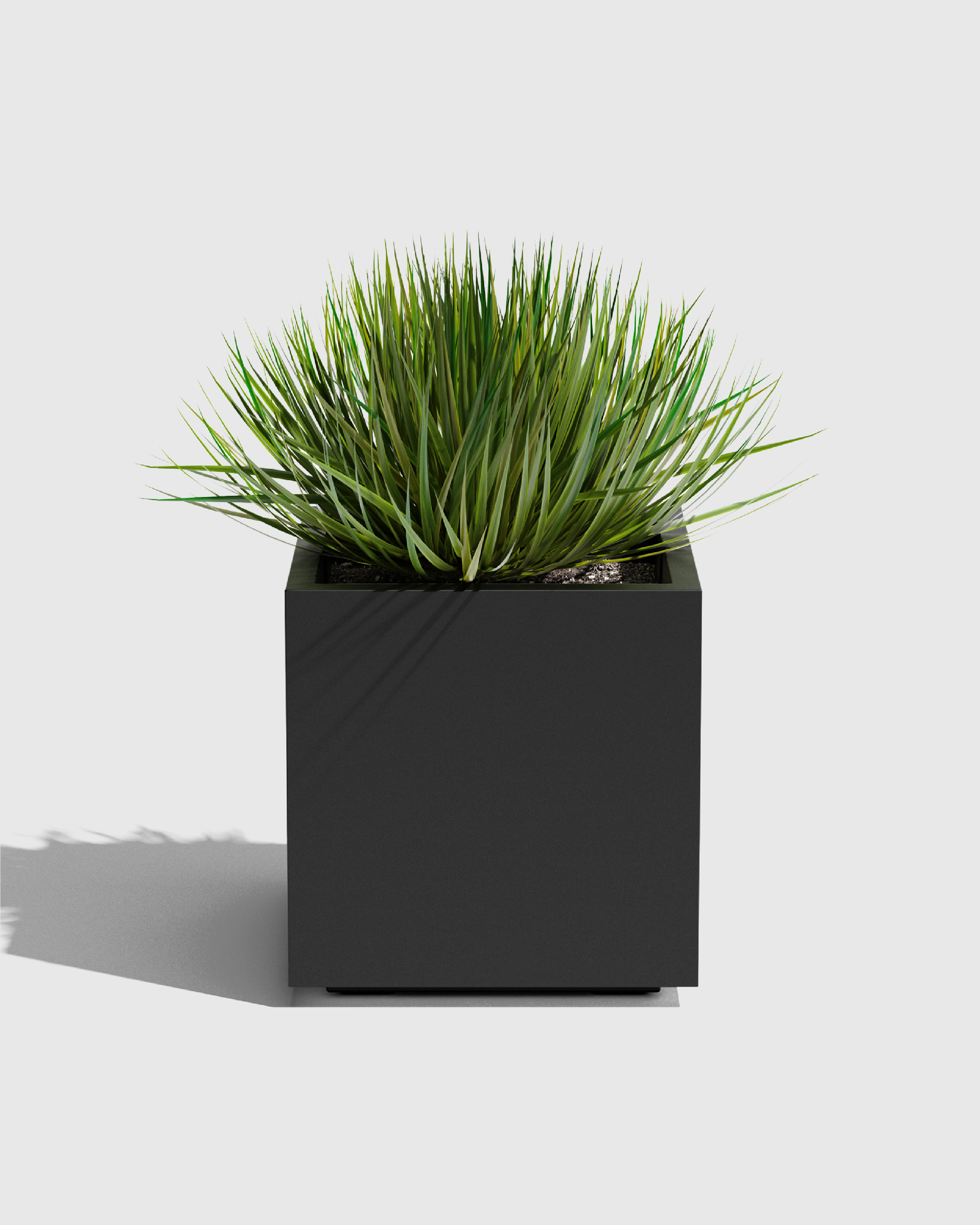 All Weather Square Planter in Black