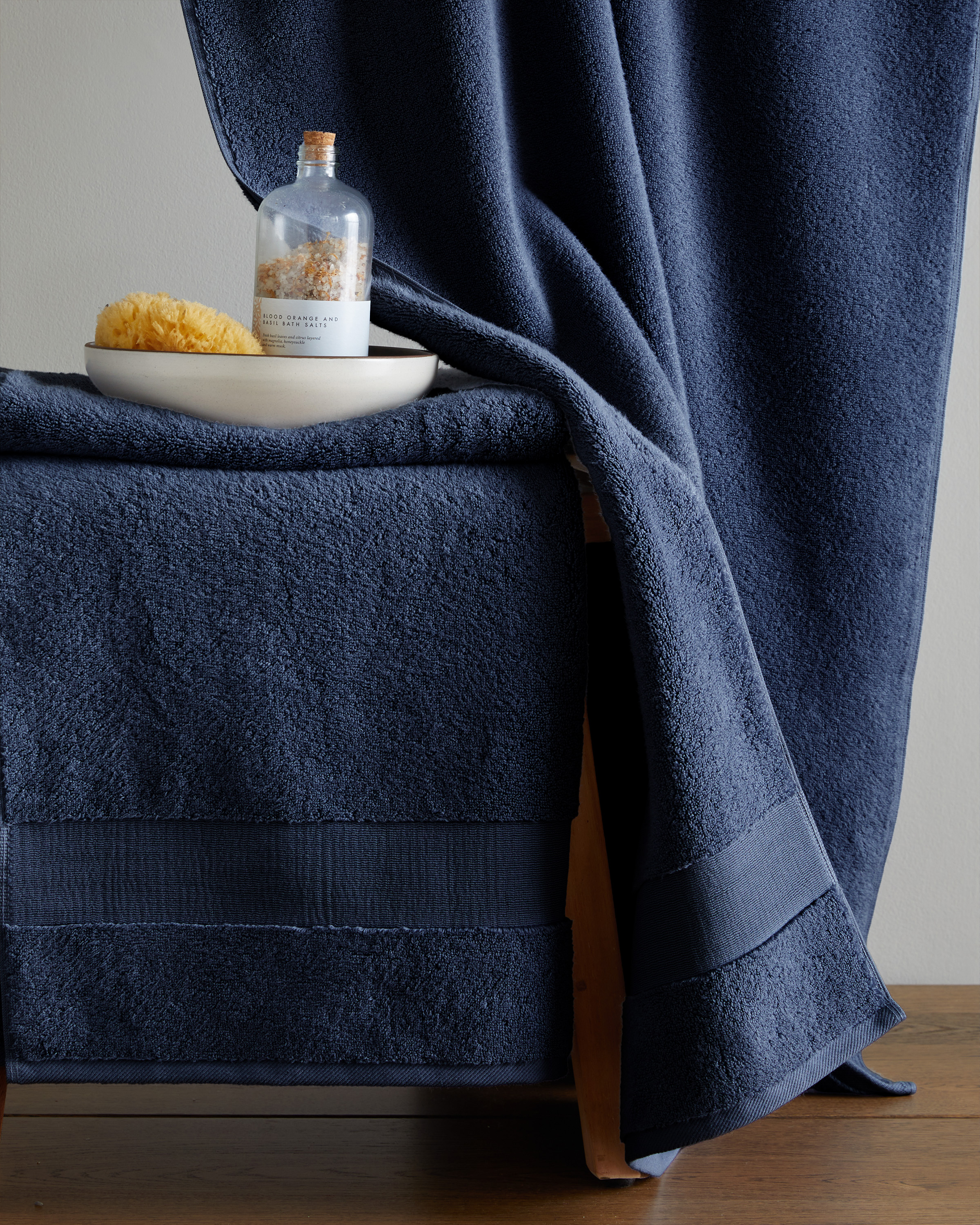 Navy Blue Towels Bathroom Hand Towel,kitchen Towel,cream And Navy Blue