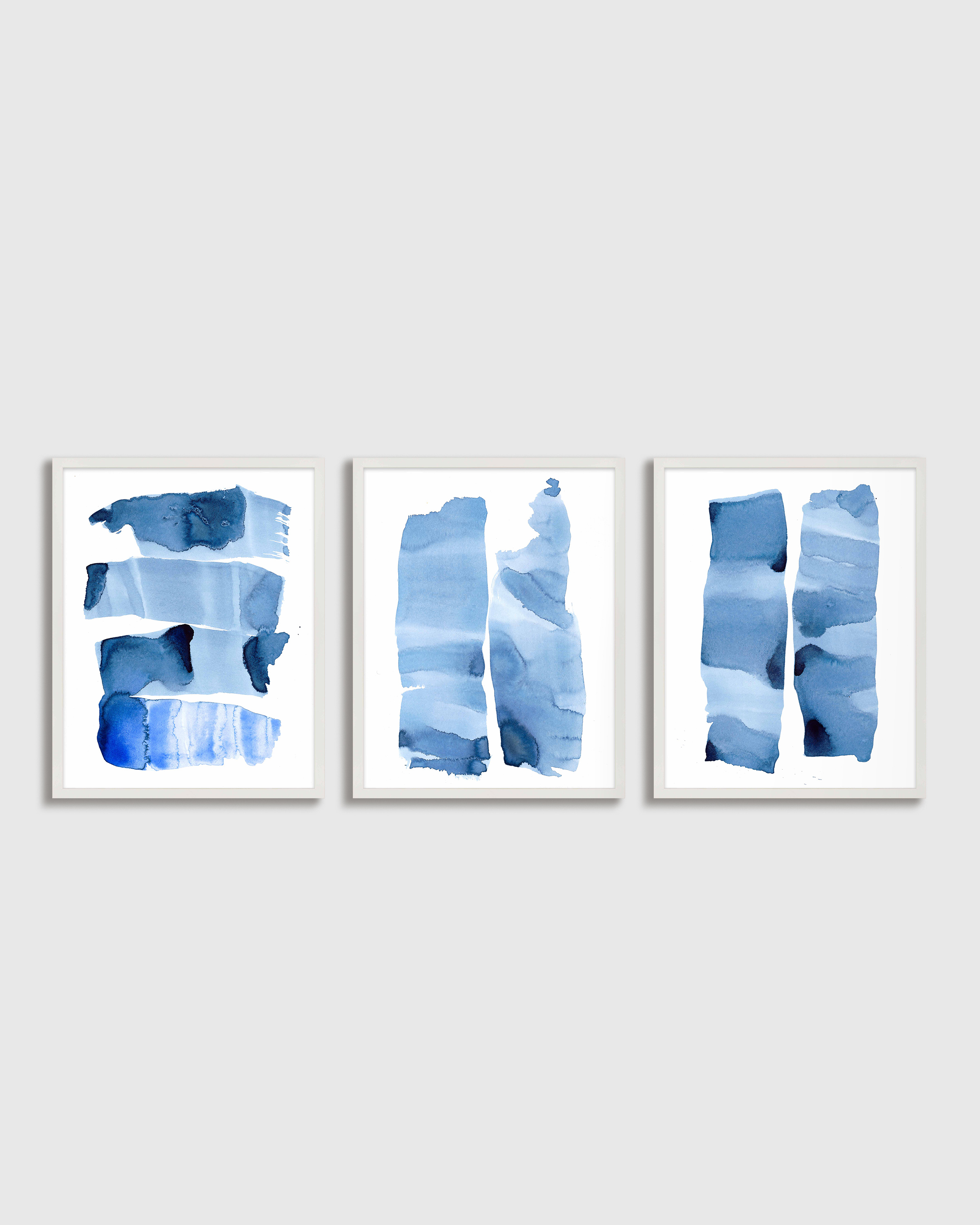 Pacific Blue Set of 3 by Jacques Pilon