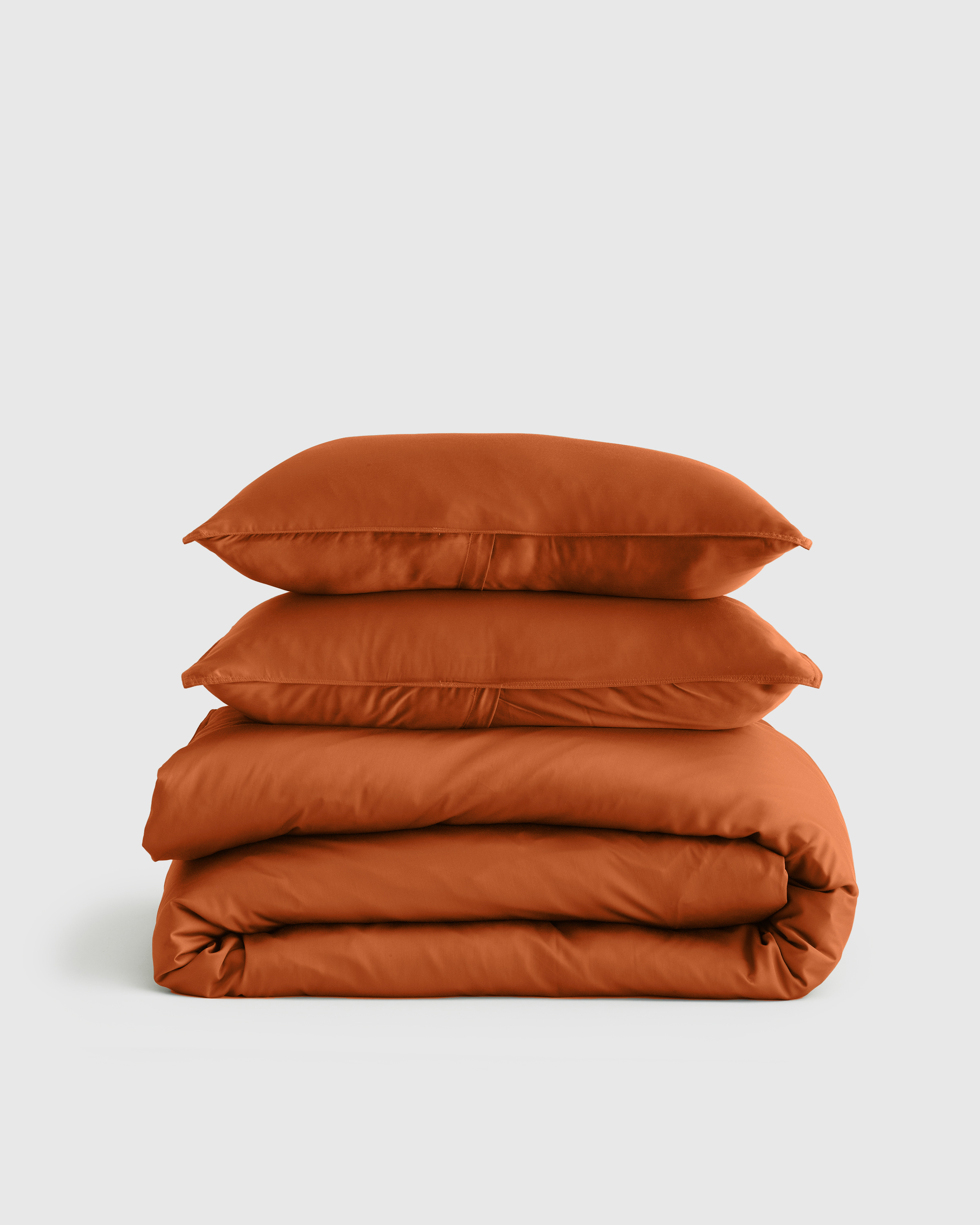 Organic Bamboo Viscose Duvet Cover Set | Quince in Terracotta