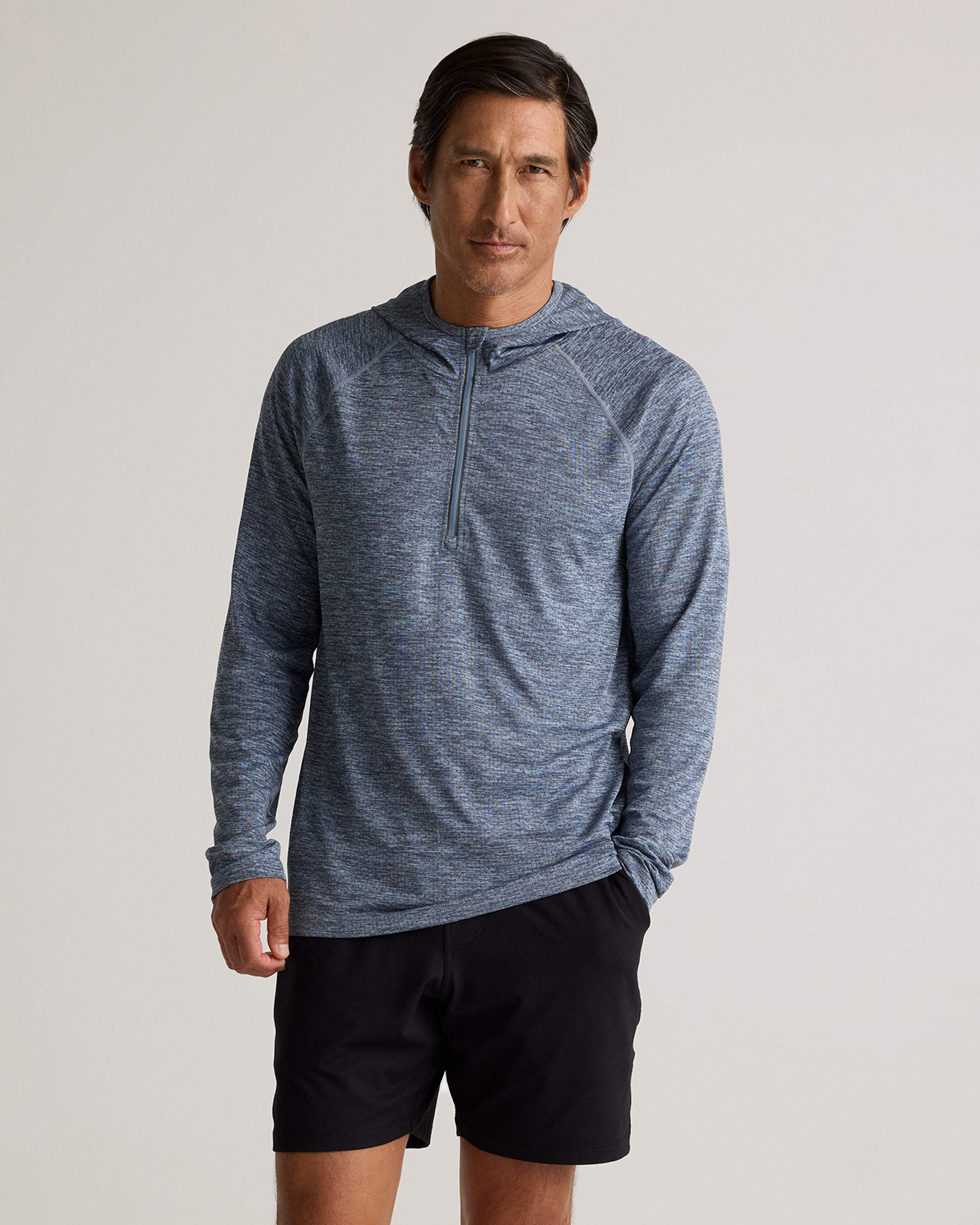 Mesh Performance Training Quarter Zip Hoodie