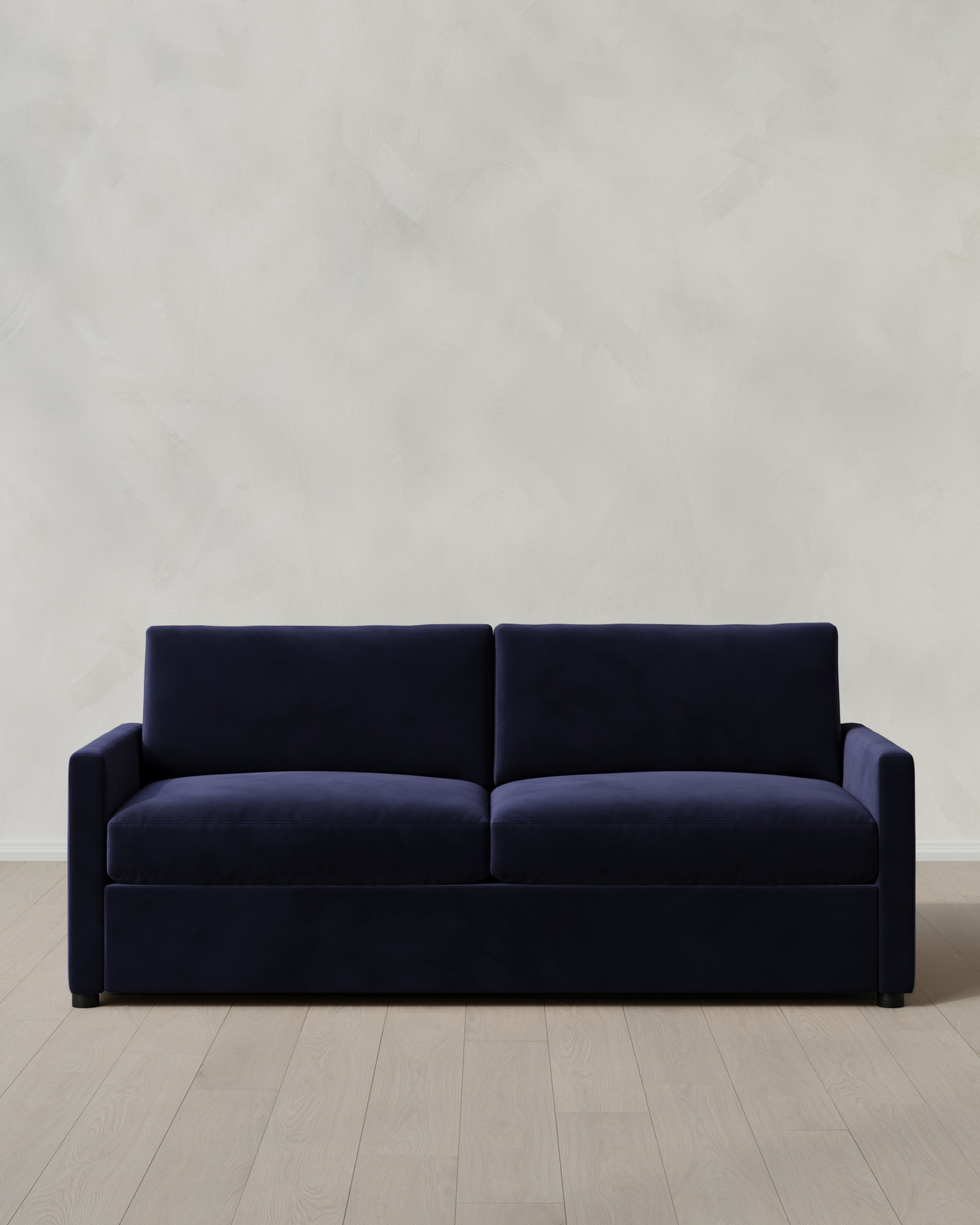 Brennan Performance Velvet Sleeper Sofa in Midnight