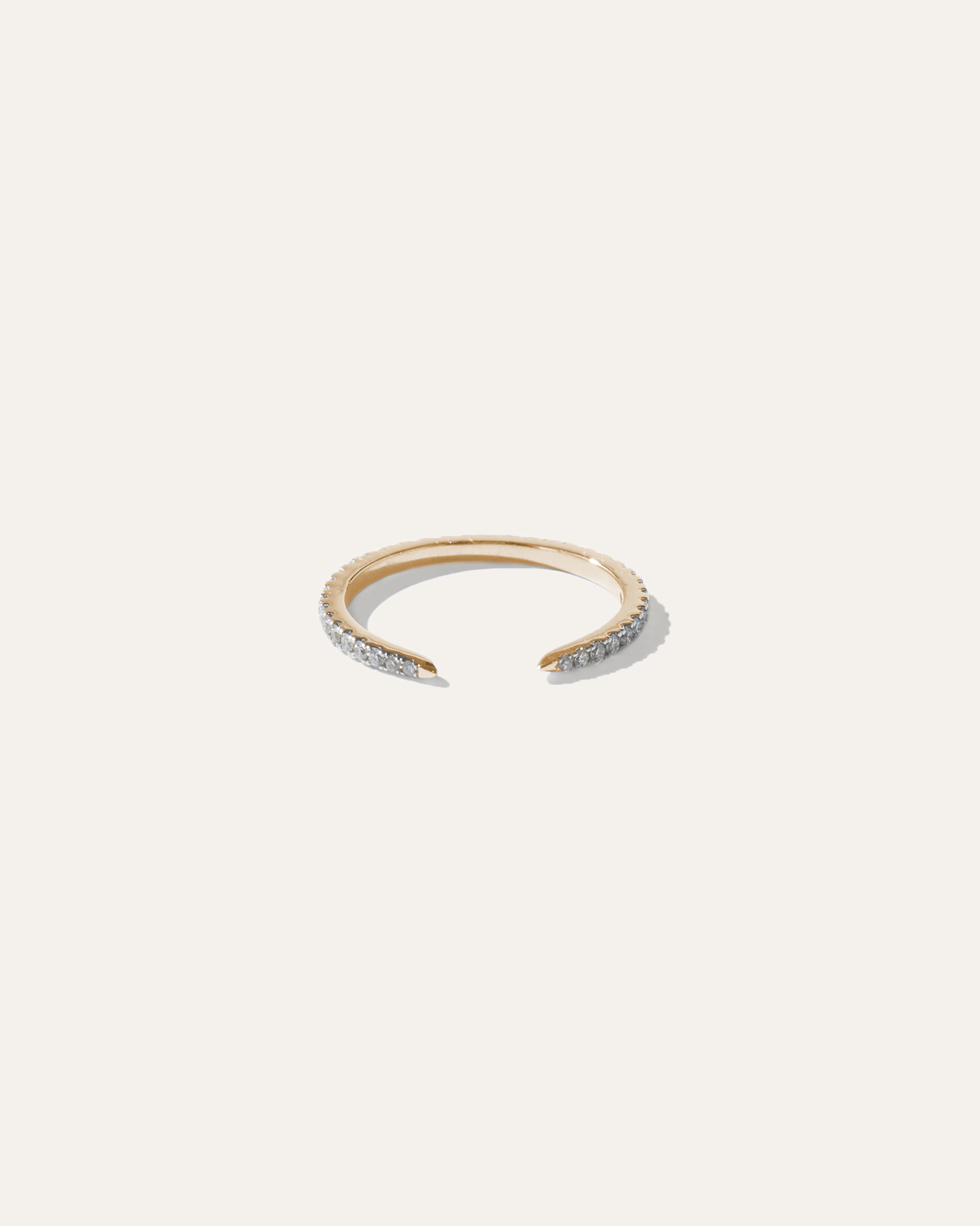 14K Diamond Open Claw Ring