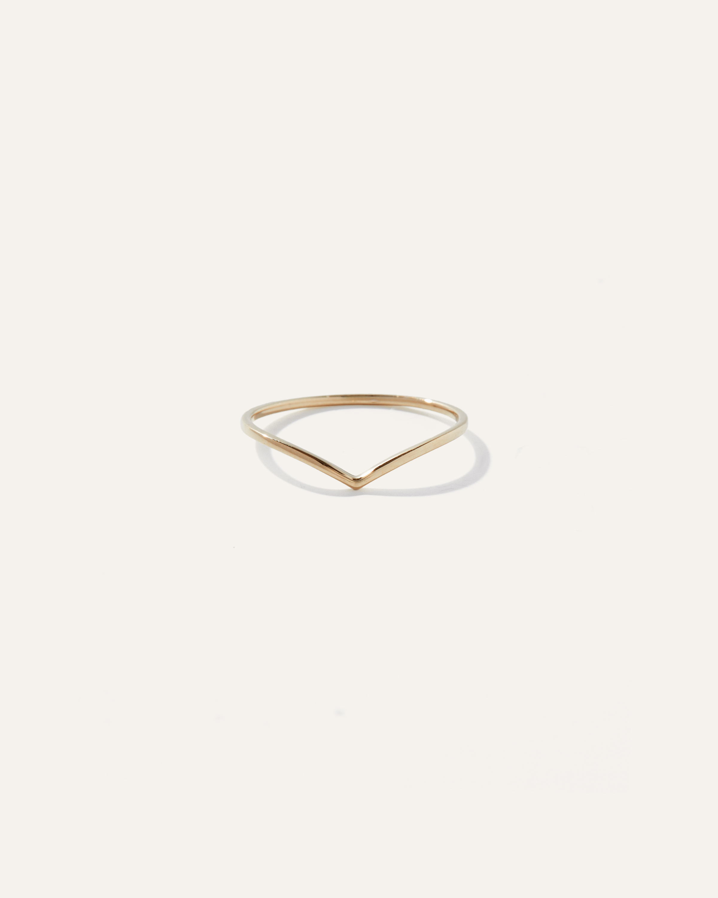14K Gold Wishbone Ring