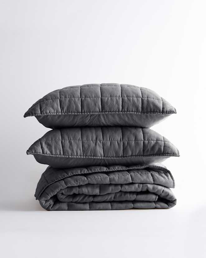 European Linen Quilt Sets | Quince