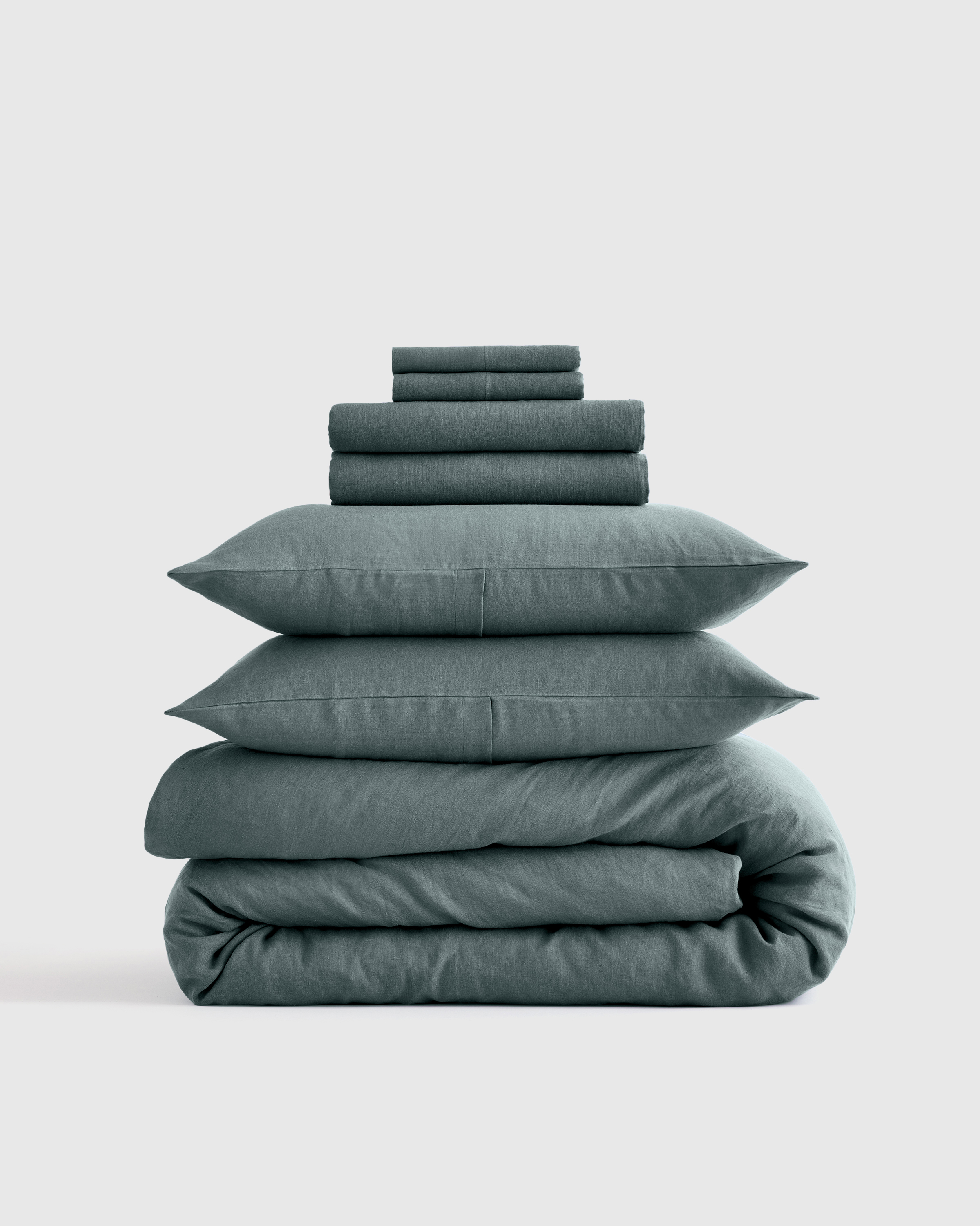 Deluxe Linen Duvet Bundle | Quince in Ocean