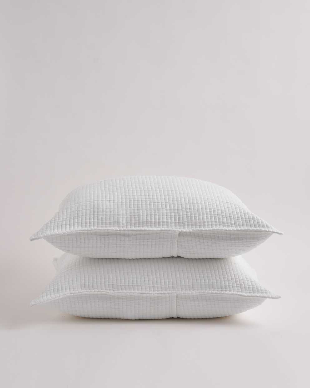 Organic Ribbed Cotton Shams