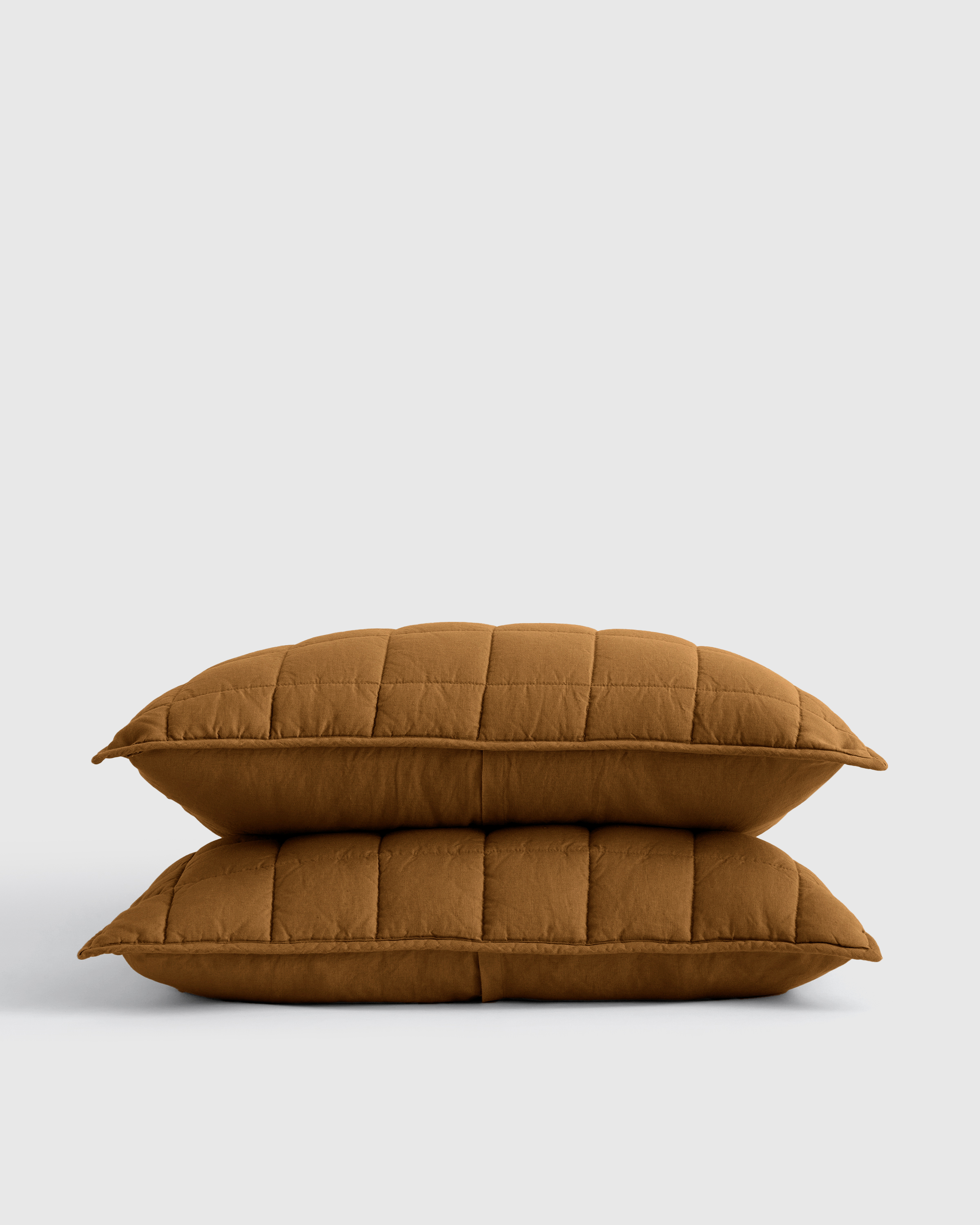 Linen Quilted Sham Set