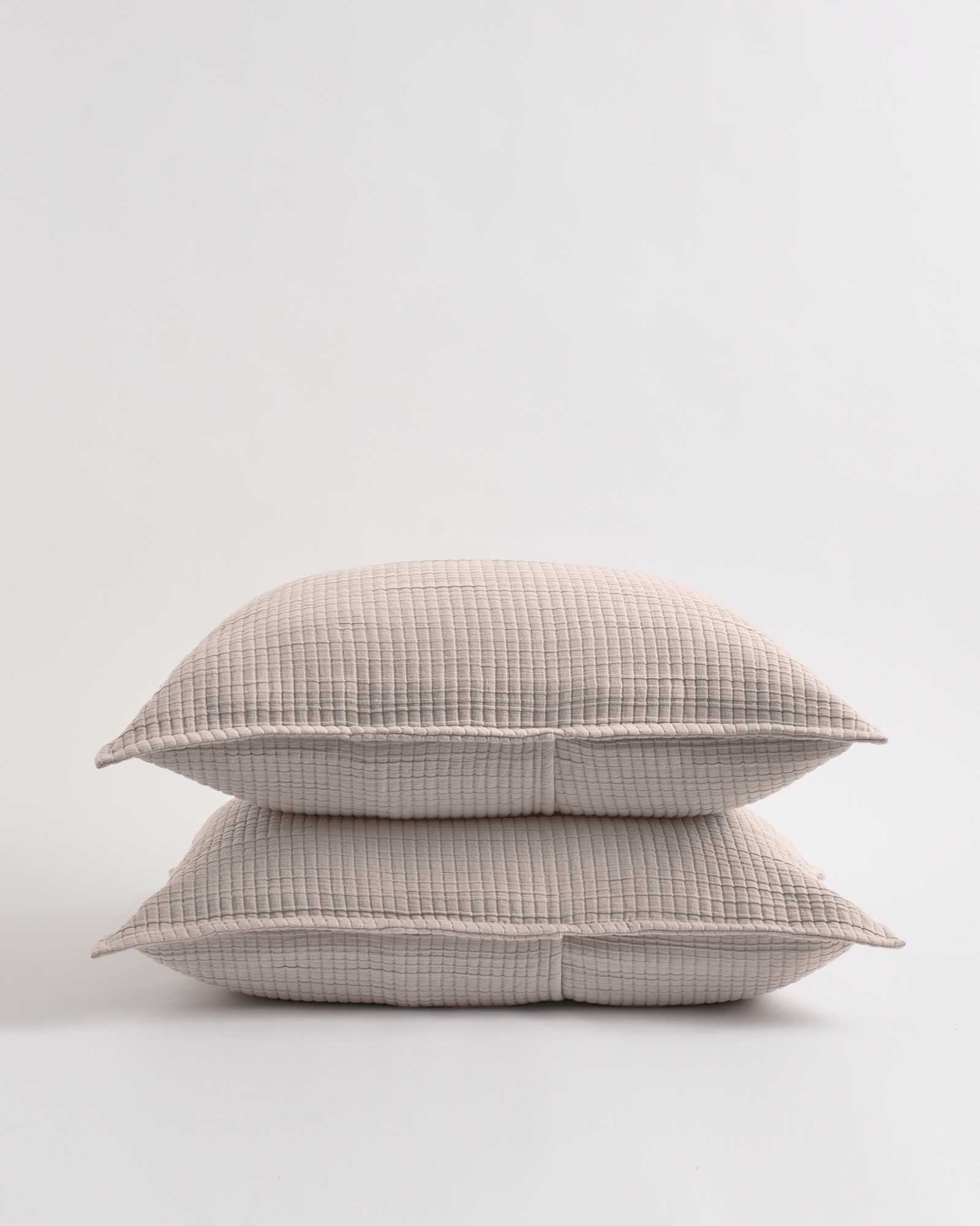 Organic Ribbed Cotton Shams