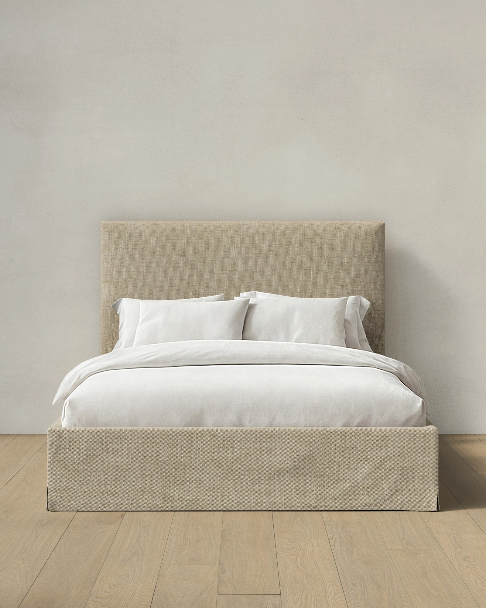 Linen Slipcover Bed in Flax