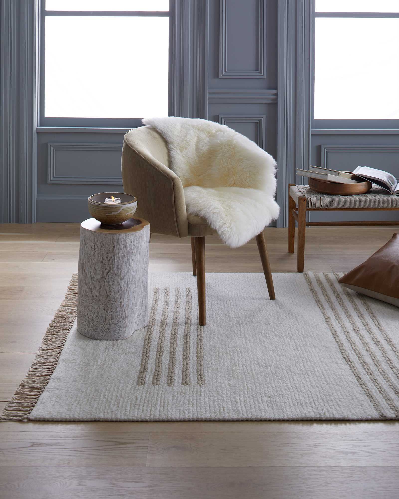 Otto Hand-Knotted Cotton Wool Rug