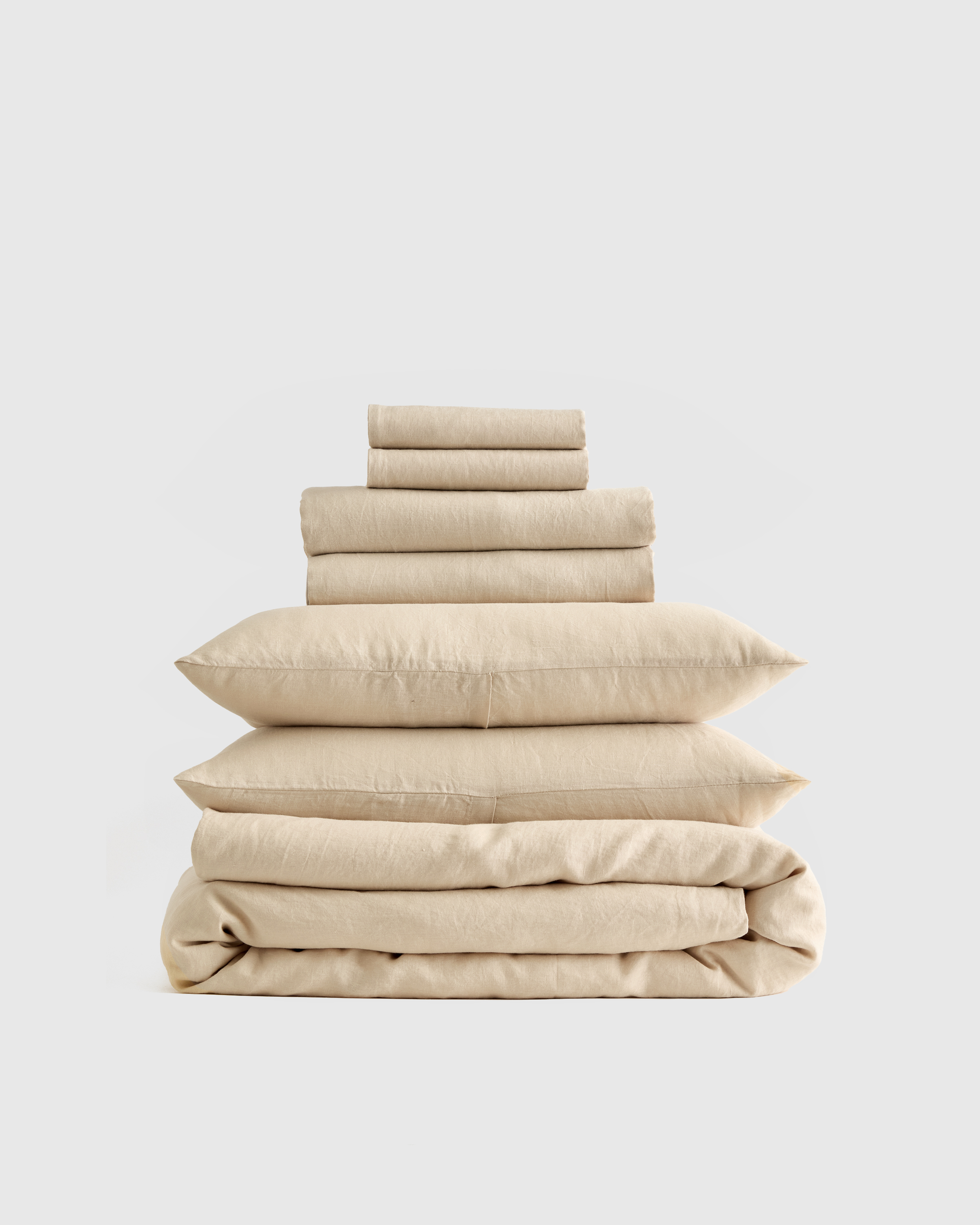 Deluxe Linen Duvet Bundle | Quince in Oat