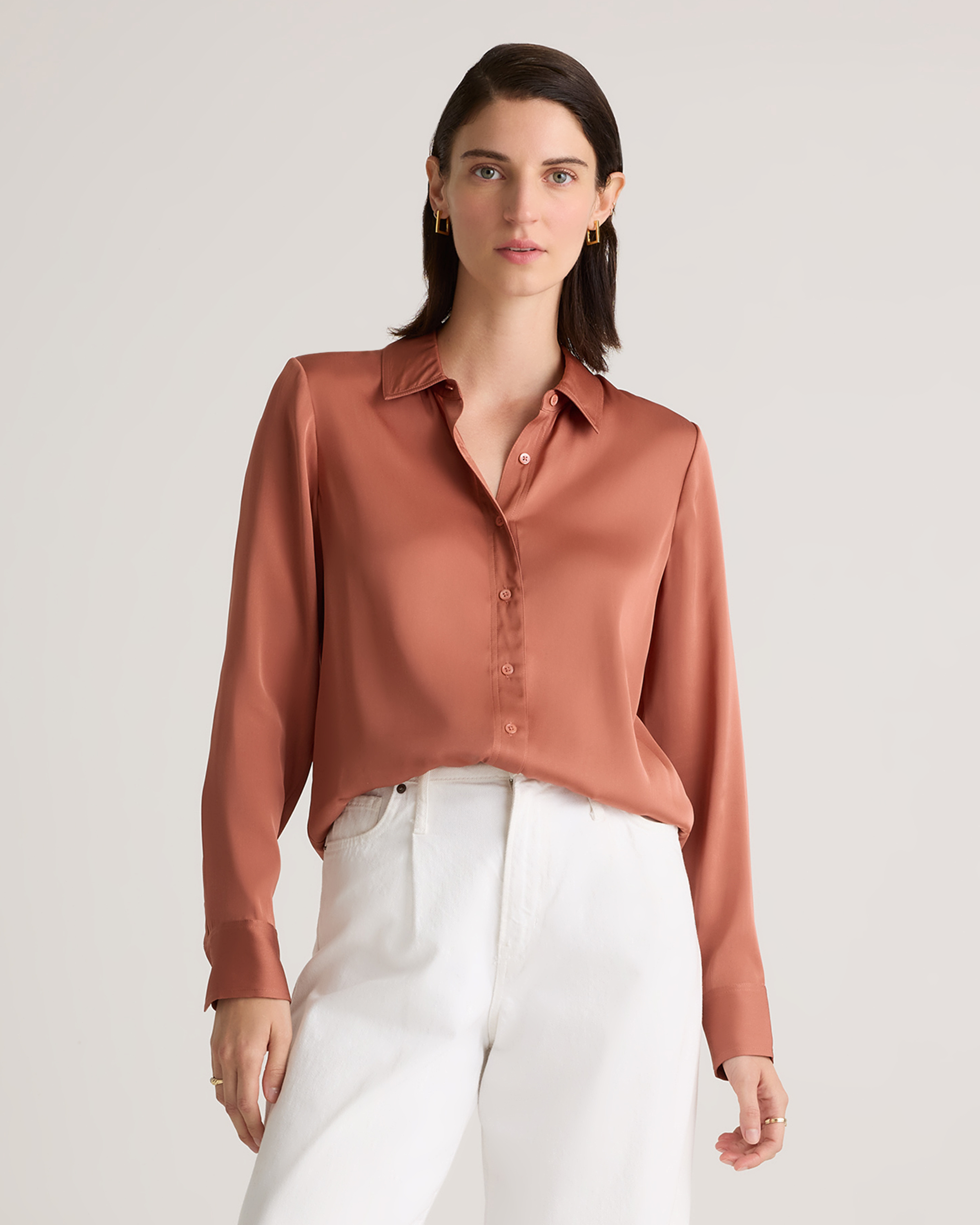 Washable Stretch Silk Blouse | Quince