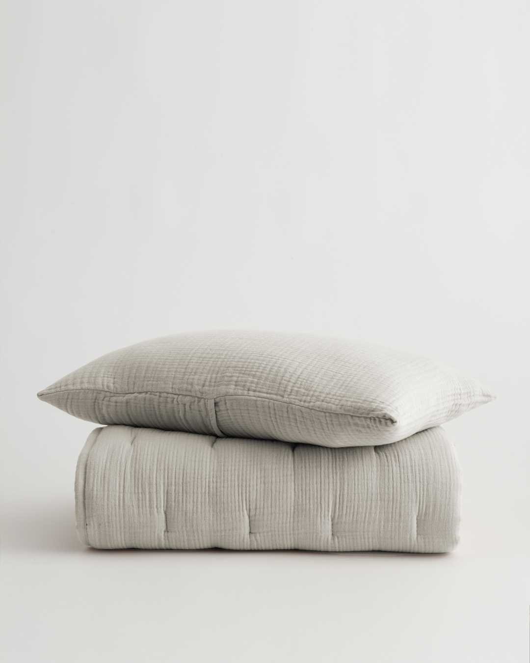 Organic Airy Gauze Toddler Quilt & Sham Set