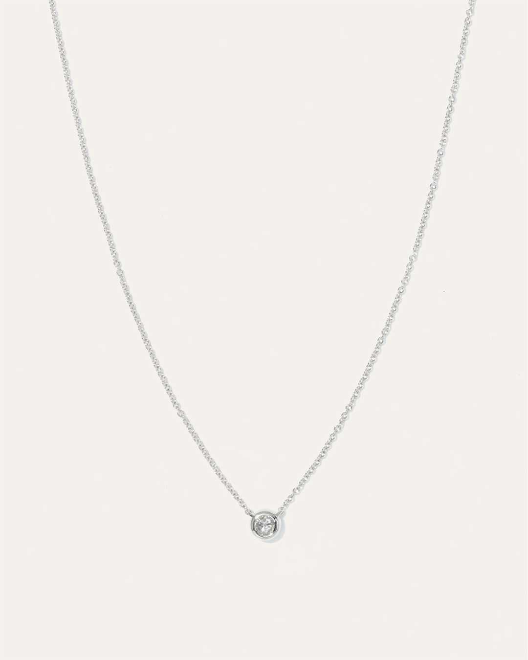 14K Gold Diamond Bezel Necklace | Quince
