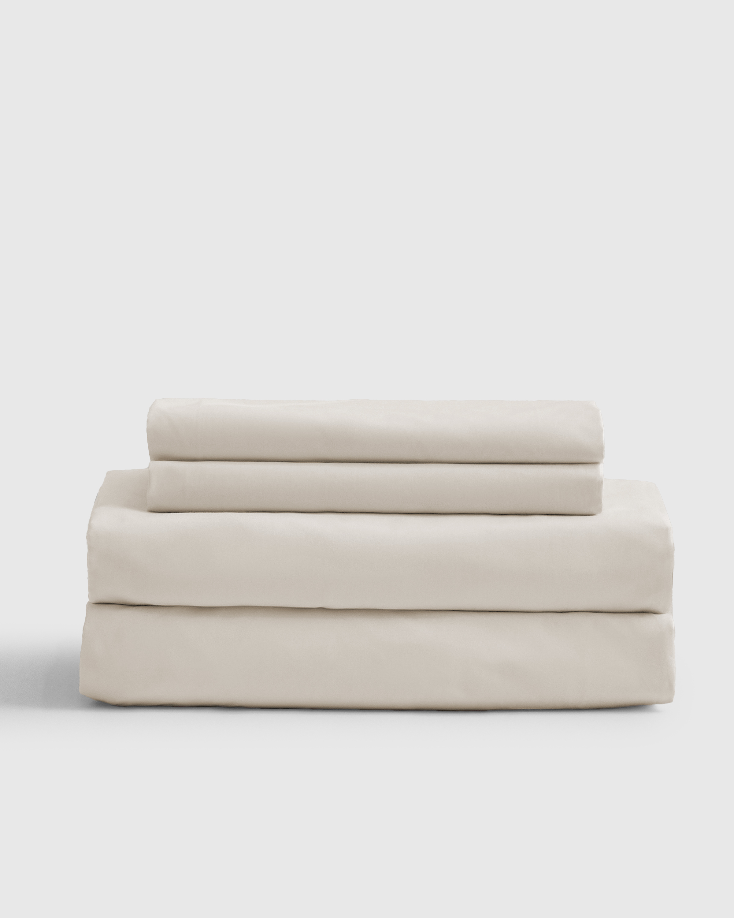 Classic Organic Percale Sheet Set in Sand