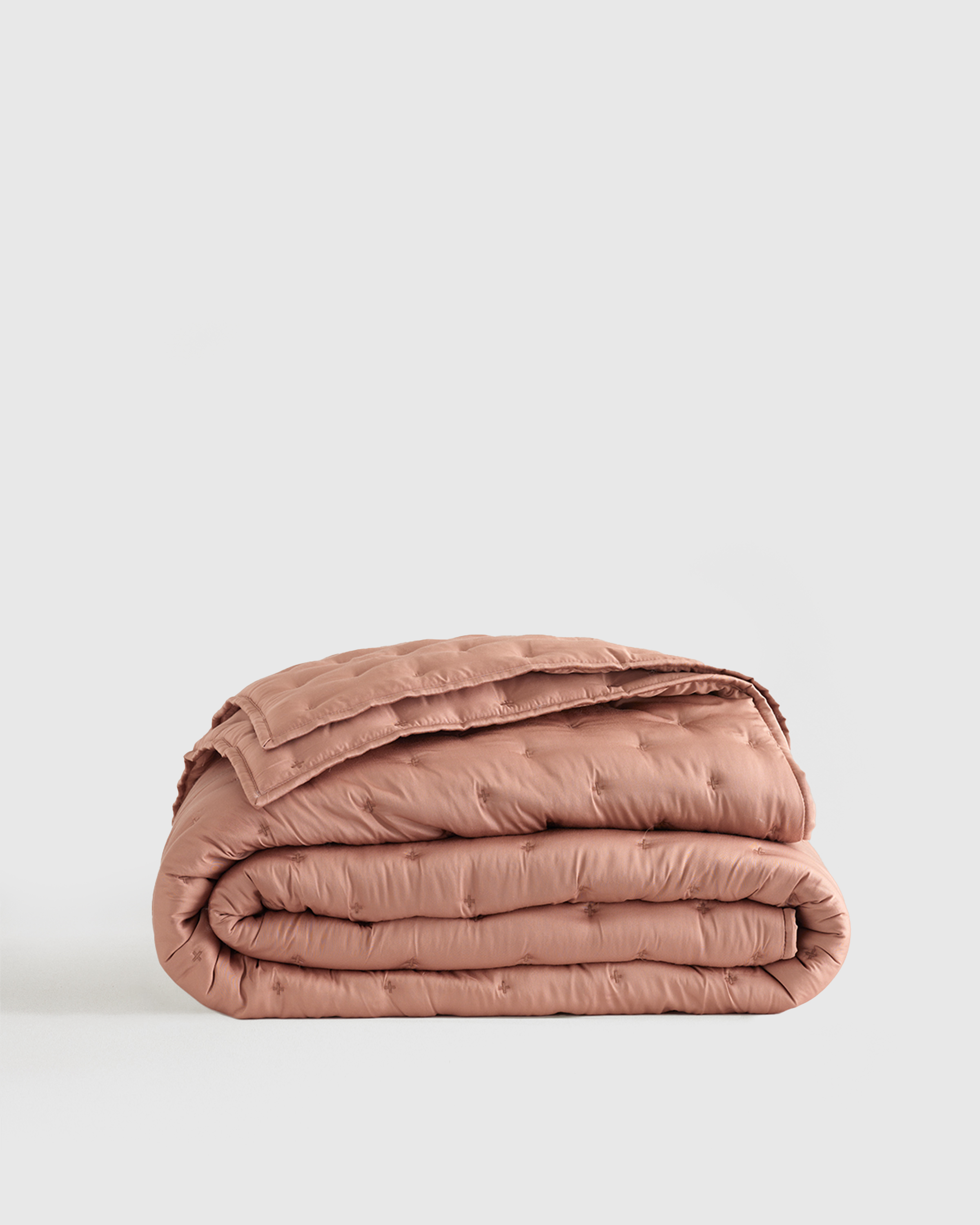 Organic Bamboo Viscose Quilt in Clay