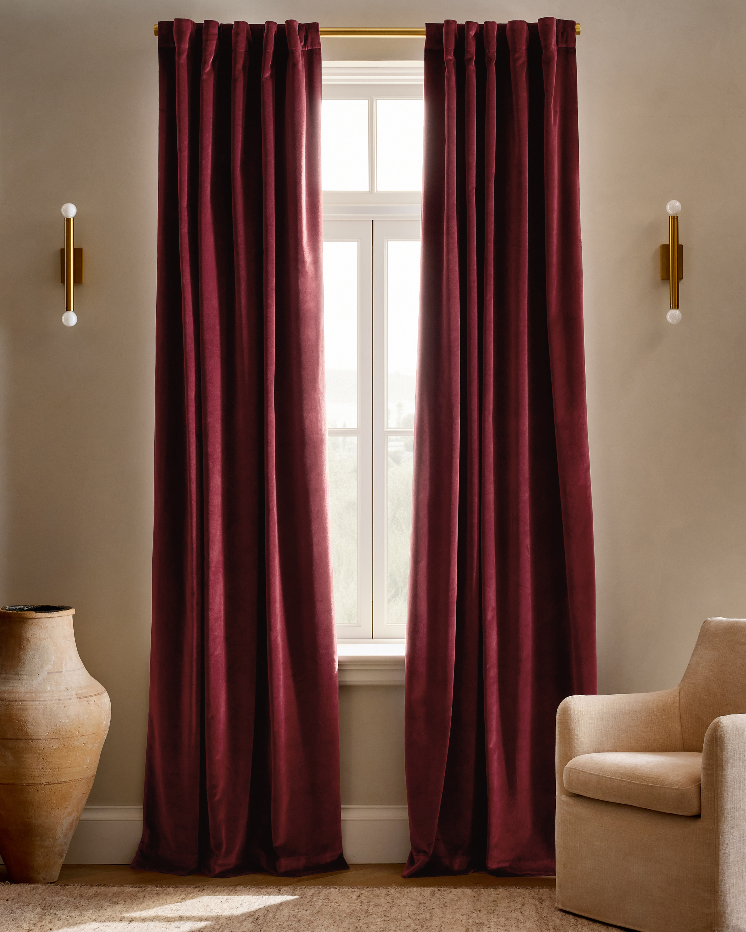 Cotton Velvet Curtain