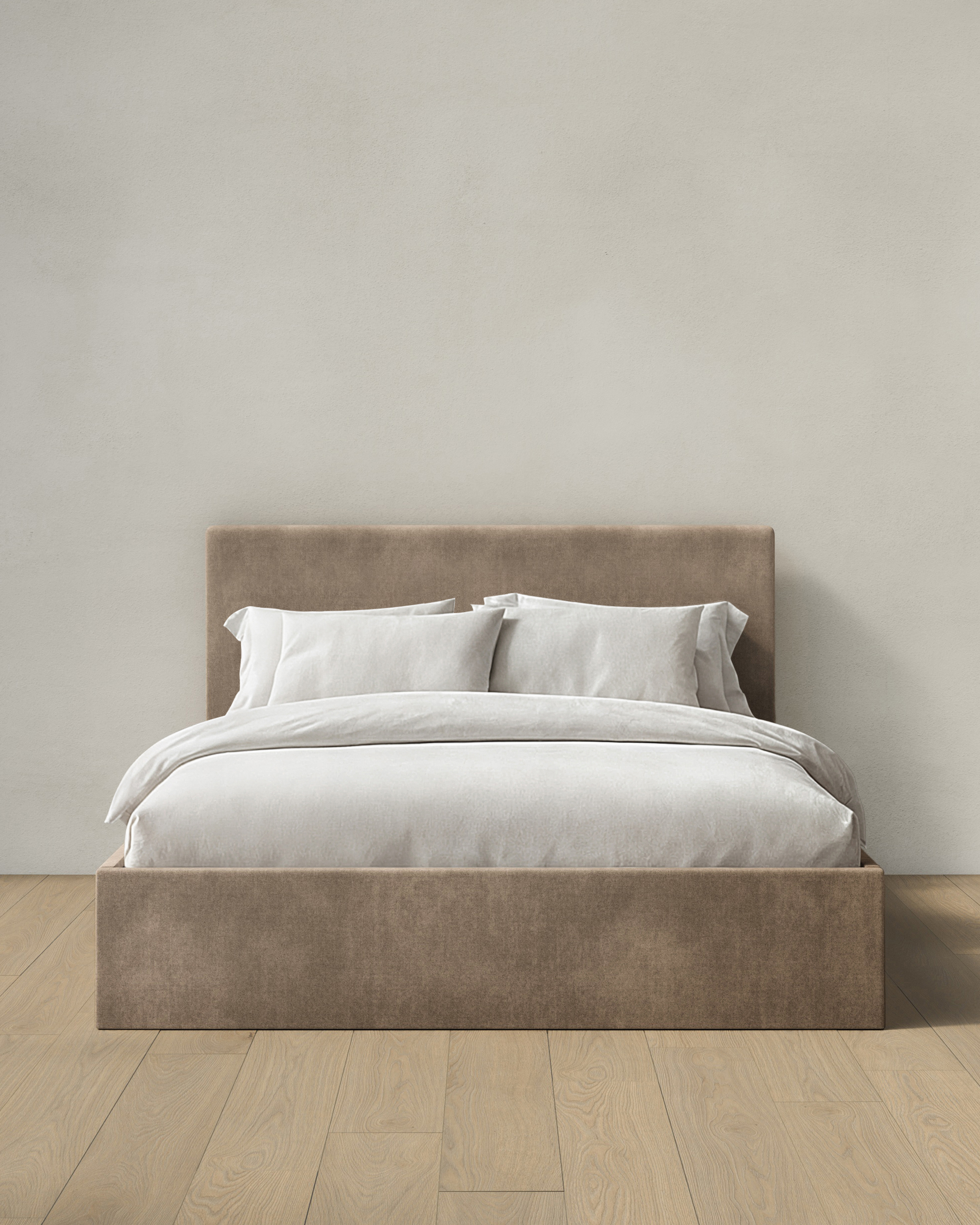 Low velvet bed frame store